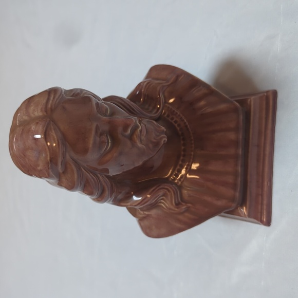 Accents | Vintage Holland Mold Jesus Christ Bust Brown Glaze ...